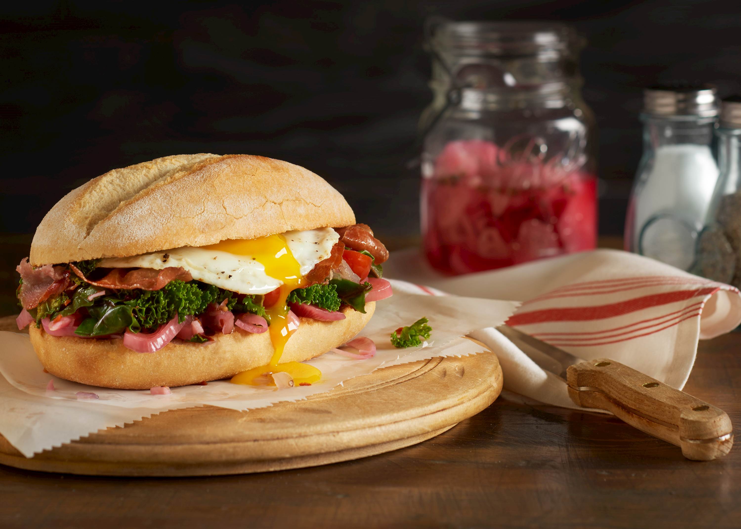 Braised Greens & Egg Sandwich Recipe from Euro-Bake