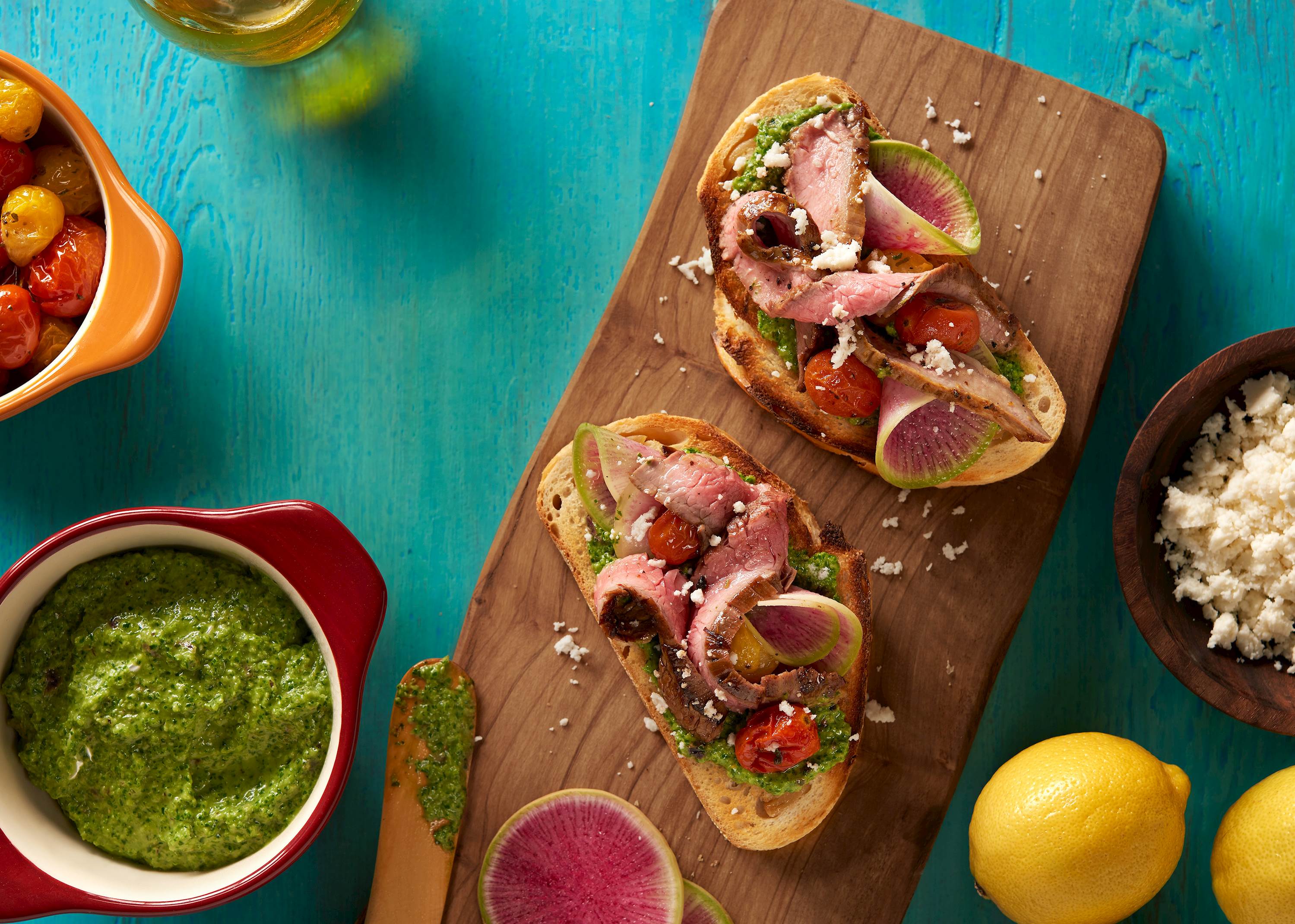 Peruvian Steak Garlic Toast Recipe