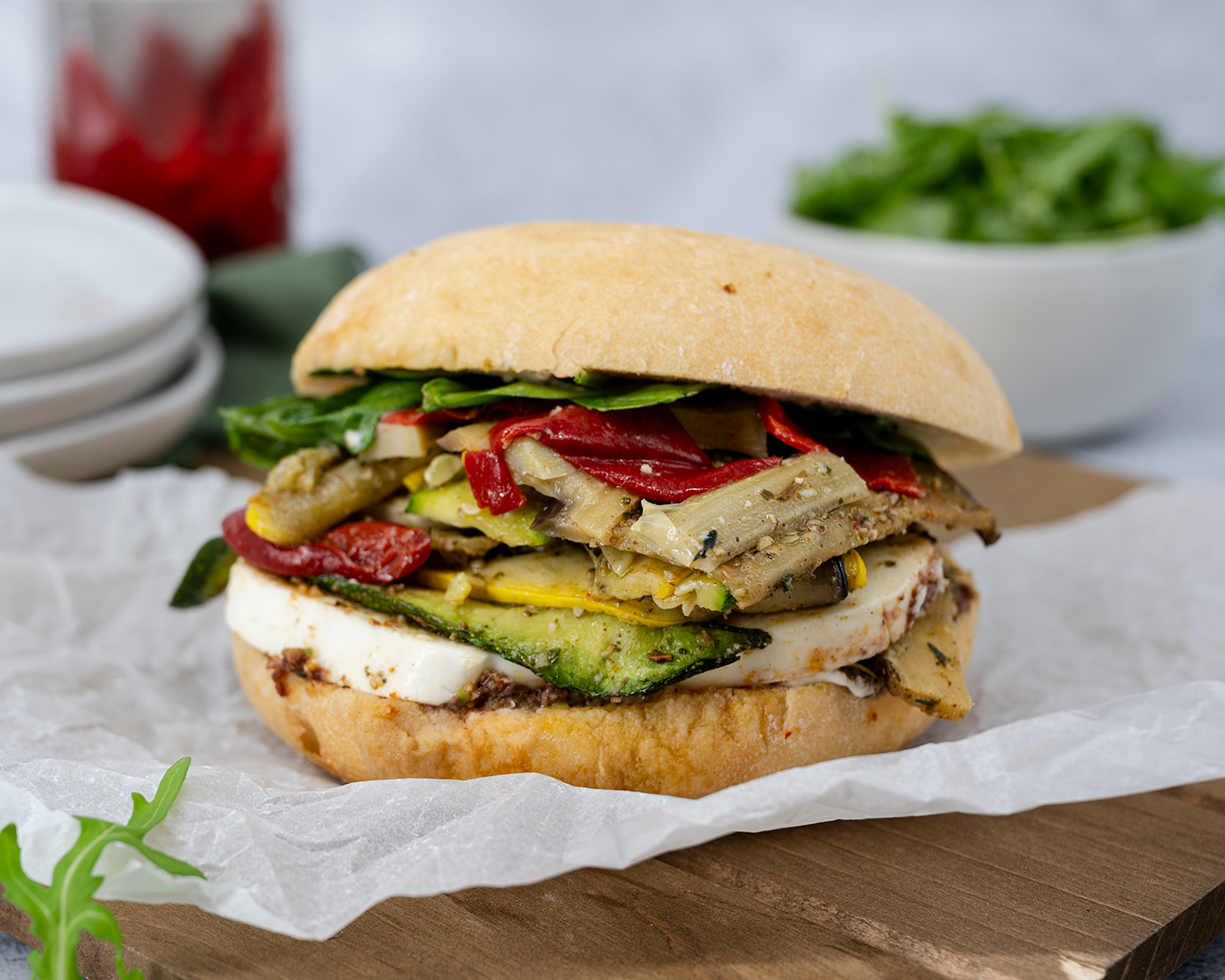 Veggie Ciabatta Sandwich Recipe